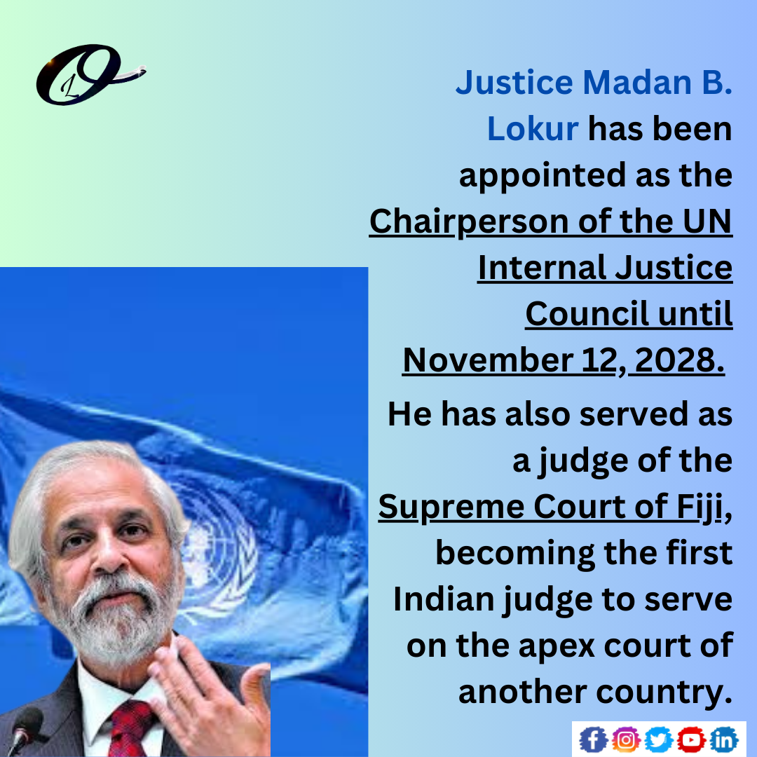 Who has been appointed as Chairperson of UN Internal Justice Council ...